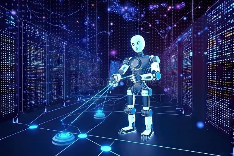 Futuristic Robot with Advanced Artificial Intelligence Capabilities is ... Futuristic Robot with Advanced Artificial Intelligence Capabilities is ...