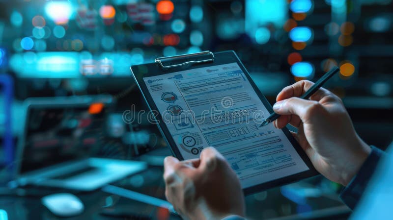 A Futuristic Robot Arm is Writing on a Clipboard, Demonstrating ...