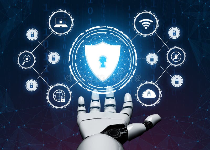 Futuristic Robot Artificial Intelligence Concept Stock Image - Image of ...