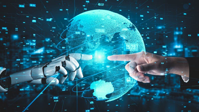 Futuristic Robot Artificial Intelligence Enlightening AI Technology ... Futuristic Robot Artificial Intelligence Enlightening AI Technology ...
