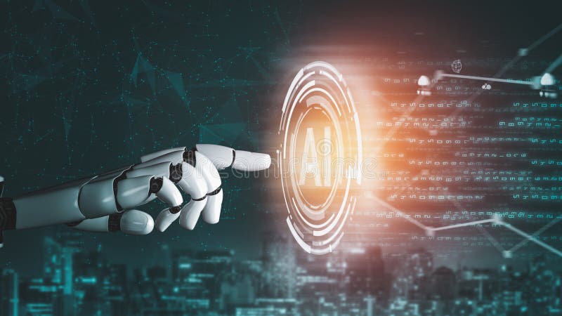 Futuristic Robot Artificial Intelligence Revolutionary AI Technology ...