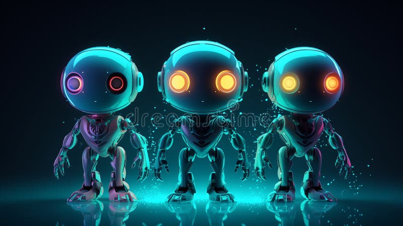Digital Bot Characters Stock Illustrations – 544 Digital Bot Characters ...