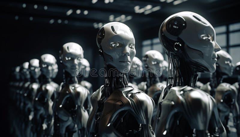 Futuristic Robot Collection Metal, Science, Technology, Artificial ...