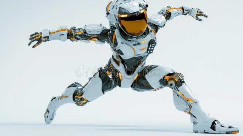 A Futuristic Robot in a Dynamic Pose, Showcasing Advanced Technology ...