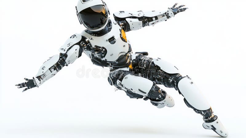 A Futuristic Robot in a Dynamic Pose, Showcasing Advanced Technology ...
