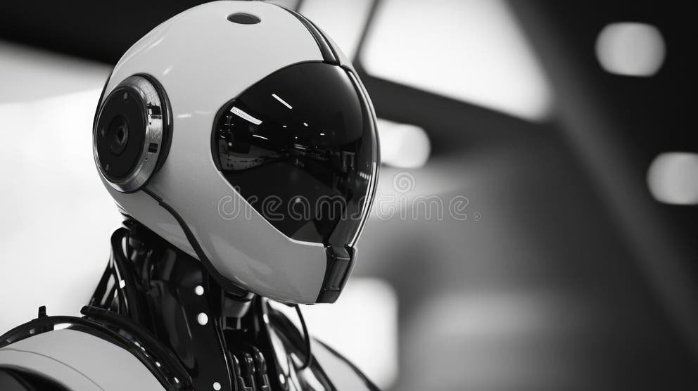 Futuristic Robot Expo stock image. Image of convention - 387880899