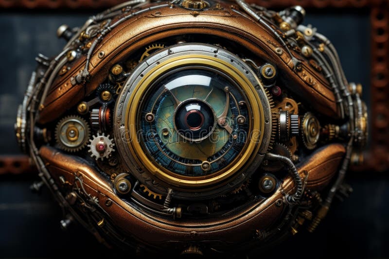 Rusty Steampunk Robot Eye Stock Illustrations – 19 Rusty Steampunk ...