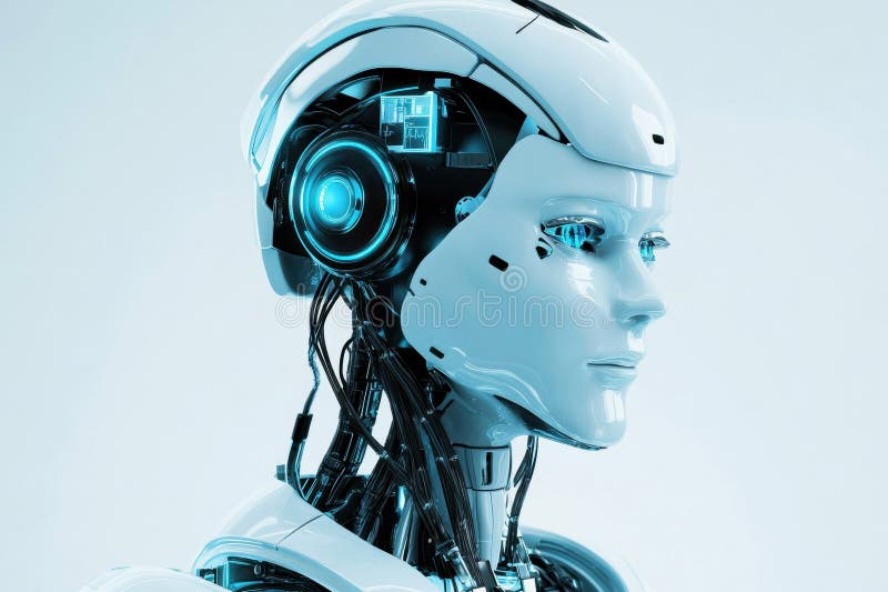 Futuristic Robot with Glowing Components Showcasing Advanced Technology ...