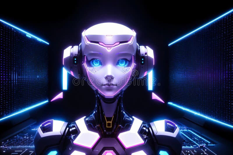 Futuristic Robot Scenarios Artificial Intelligence Concepts Stock ... Futuristic Robot Scenarios Artificial Intelligence Concepts Stock ...