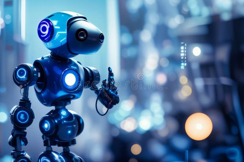 Futuristic Robot Scenarios - Artificial Intelligence Concepts Stock ...