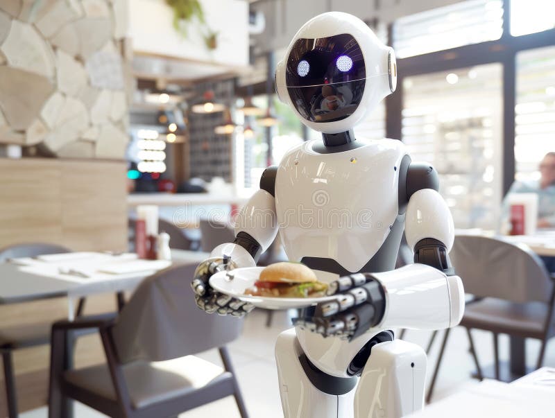 Robot Restaurant Technology Stock Illustrations – 1,609 Robot ...