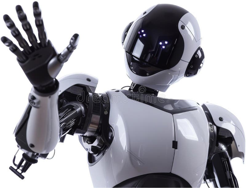 Futuristic Robot Tour Guide in a Museum Setting Stock Image - Image of ...