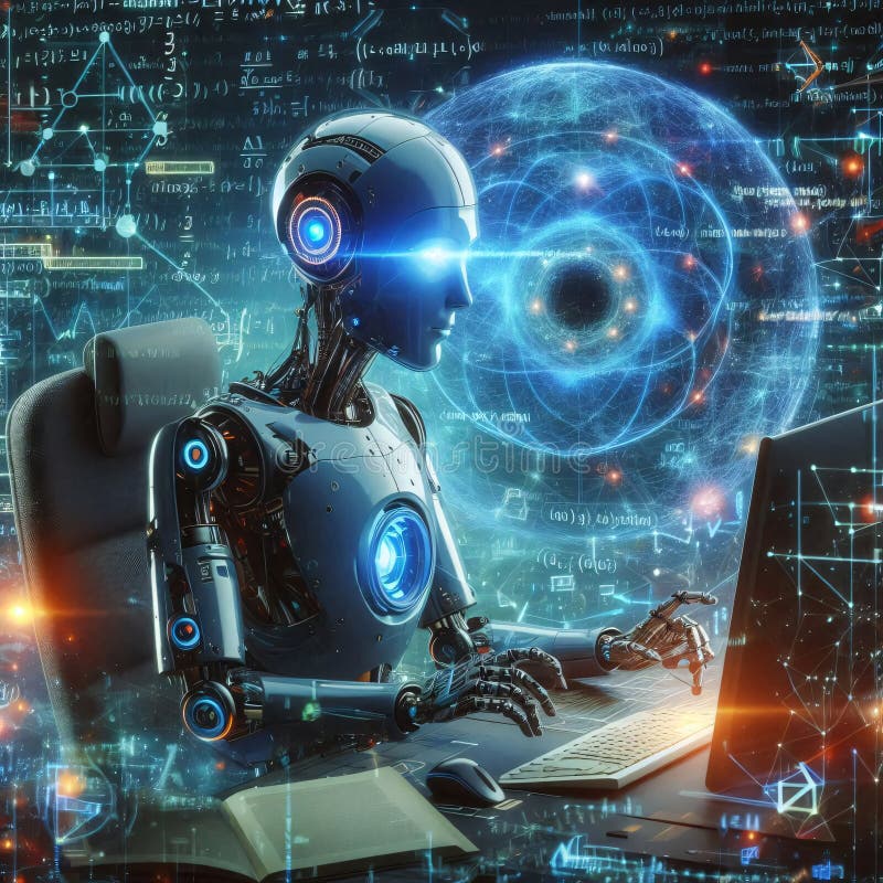 A Futuristic Robot Using a Laptop with Advanced Math and Physics ...