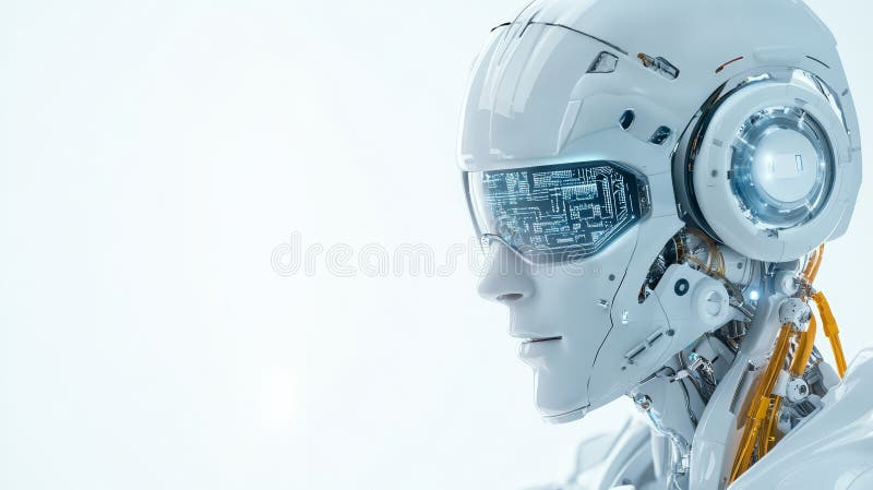 Futuristic Robotic Android with Advanced AI Technology Stock ...