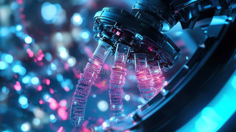 Futuristic Robotic Arm Manipulating Digital Network Stock Photos - Free & Royalty-Free Stock ...