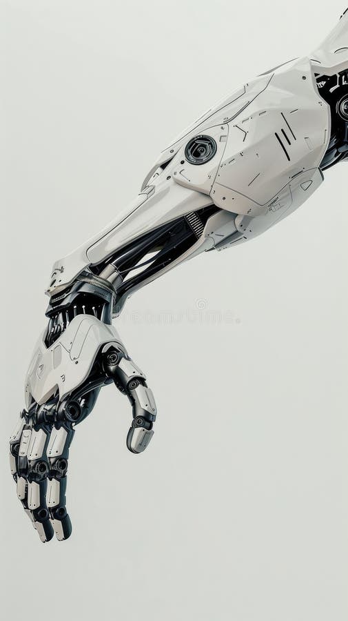 Futuristic Robotic Arm with Modern Design Stock Photo - Image of ...