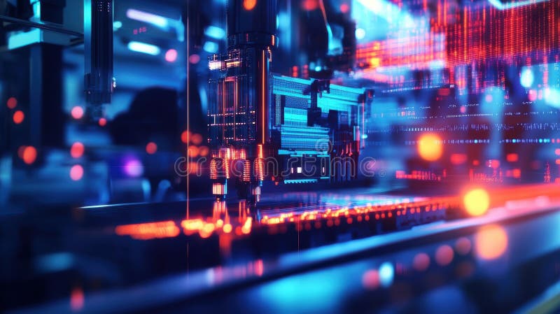 Cutting Edge Robot Performing Precision Assembly Tasks Stock Photos ...