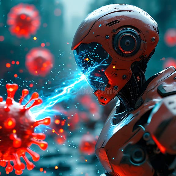 Futuristic Robotic Avatars Combat Molecular Structures in a Digital ...