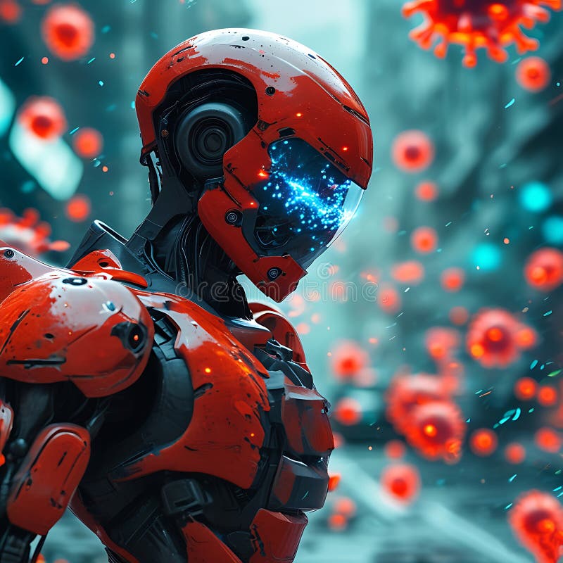 Futuristic Robotic Avatars Combat Molecular Structures in a Digital ...