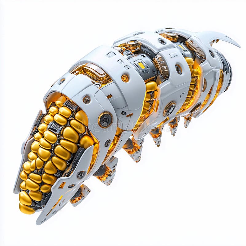 Robotic Maize Artwork Futuristic Agriculture Concept Art Isolated on ...