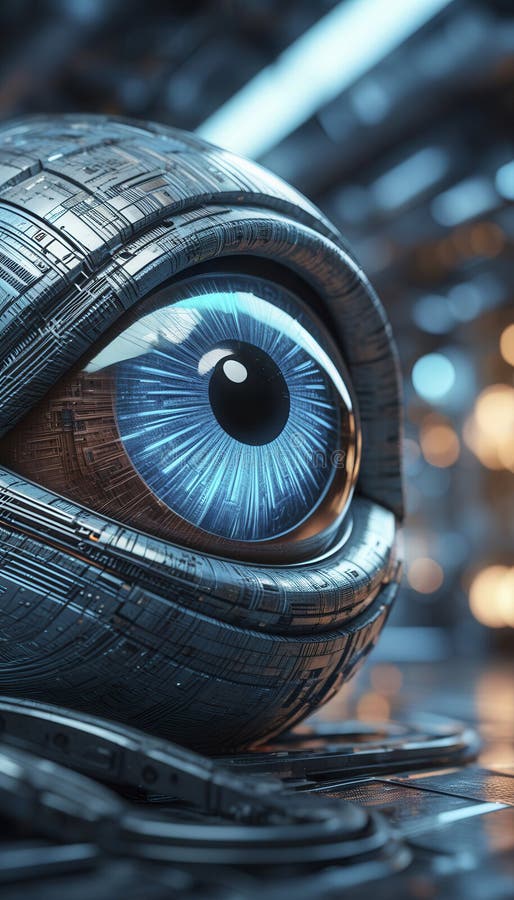 A Futuristic Robotic Eye Demonstrating Advanced Technology with ...