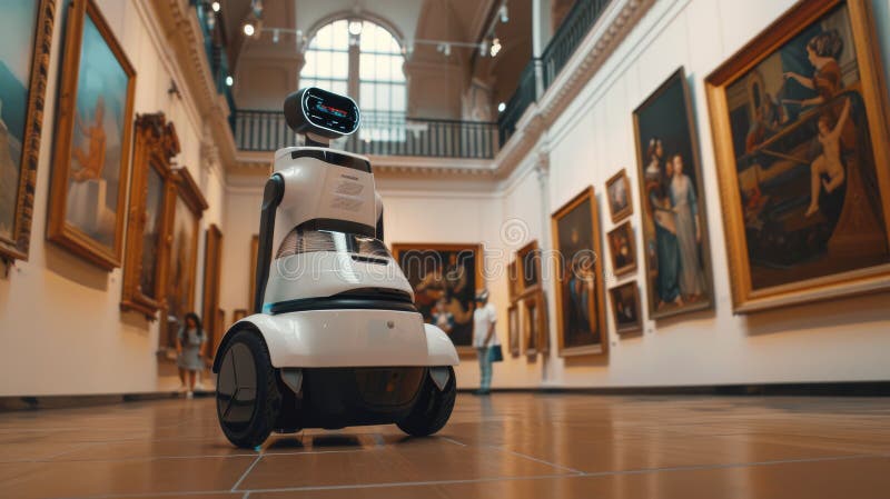 Futuristic Robotic Guide Tours a Classical Art Museum, Engaging ...
