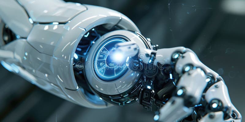 Futuristic Robotic Hand with Advanced Technology and Precision ...