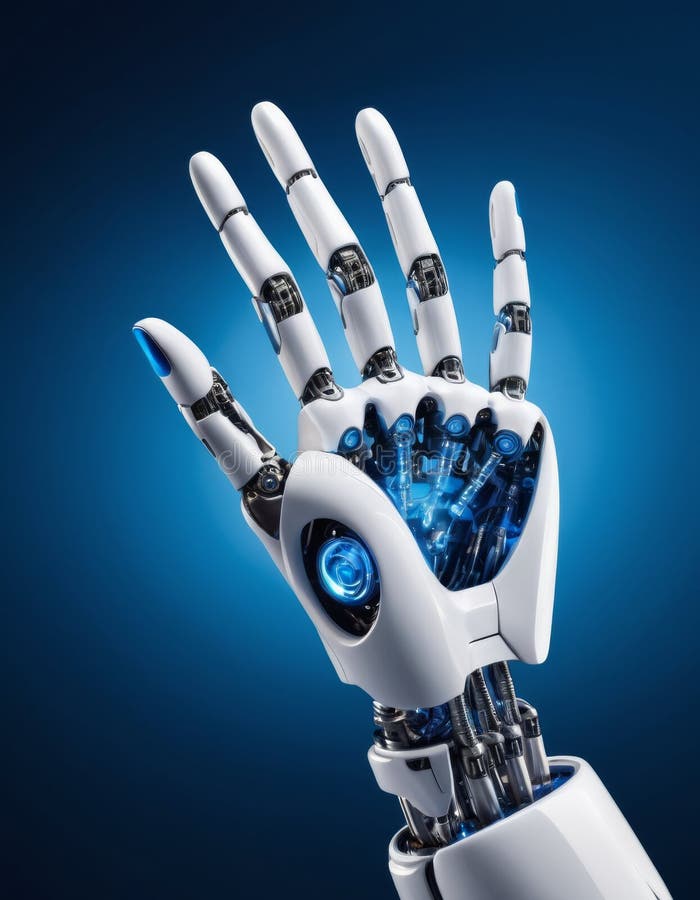 Futuristic Robotic Hand Close-up Stock Photo - Image of tactile, bionic ...