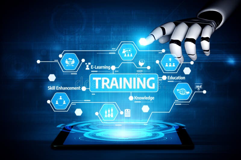 Futuristic Robotic Hand Interacting with Digital Learning Platform for ...