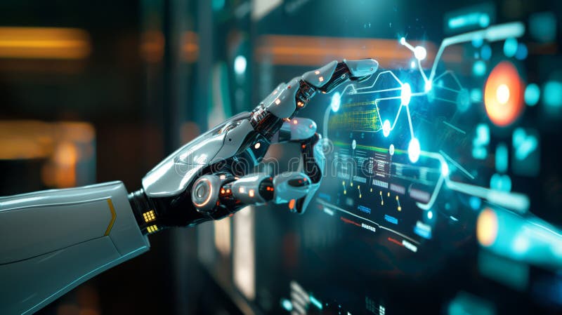 Futuristic Robotic Hand Interaction Stock Photo - Image of cuttingedge ... Futuristic Robotic Hand Interaction Stock Photo - Image of cuttingedge ...