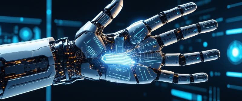 783 Futuristic Robotic Hand Cybernetic Environment Stock Photos - Free ...