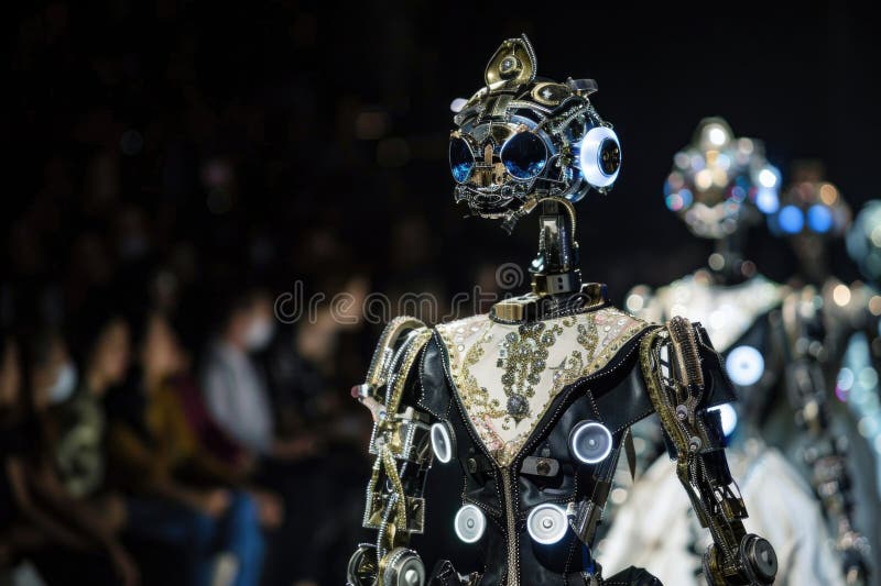 Futuristic Robotic Mannequin with a Unique Mechanical Design at an ...