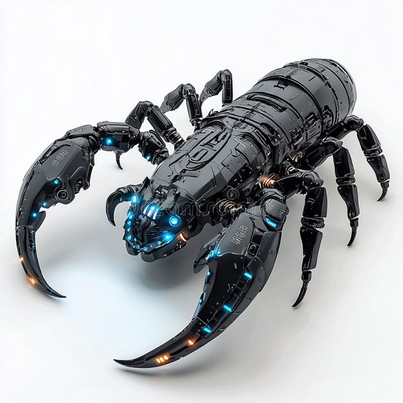 Robotic Scorpion Cybernetic Creature Artificial Intelligence Isolated ...