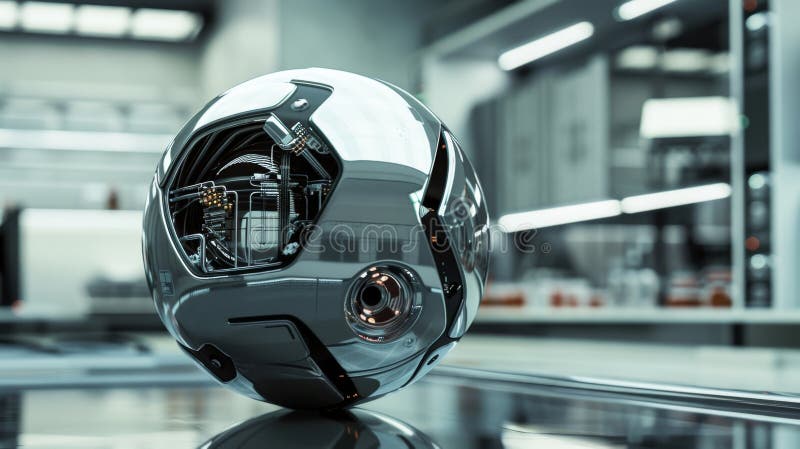 Futuristic Robotic Sphere, Generative AI Stock Image - Image of ...
