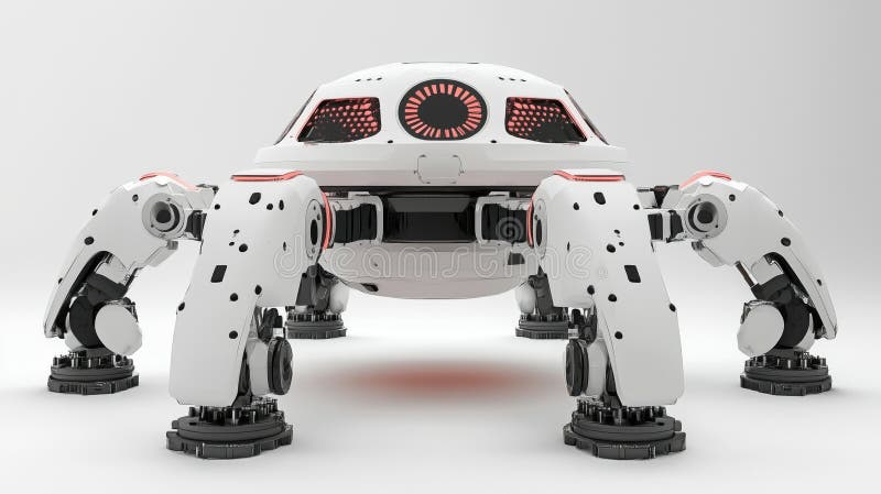 Futuristic Robotic Spider Advanced Technology Sleek Design Stock Photos ...