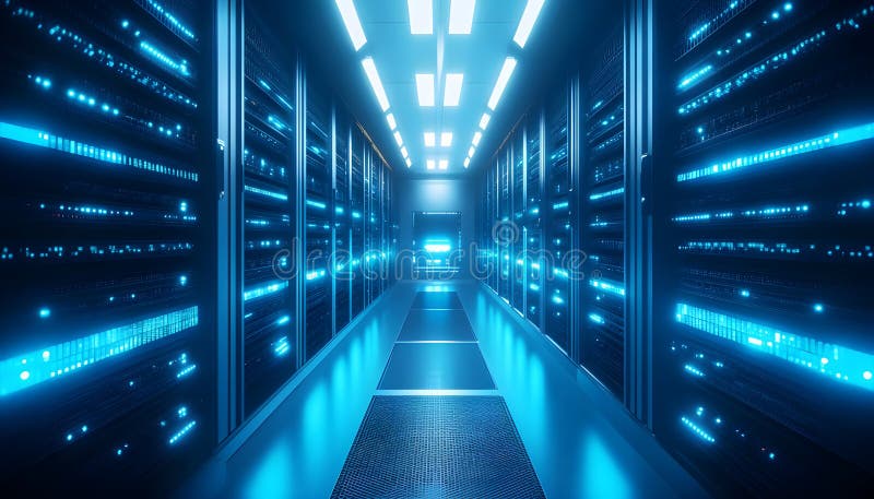 655 Modern Data Center Corridor Blue Server Racks Stock Photos - Free & Royalty-Free Stock ...