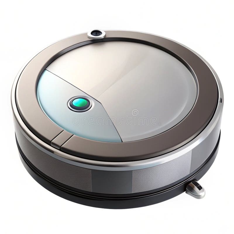 Robotic Vacuum Cleaner with Mapping Sensors Stock Illustration ...