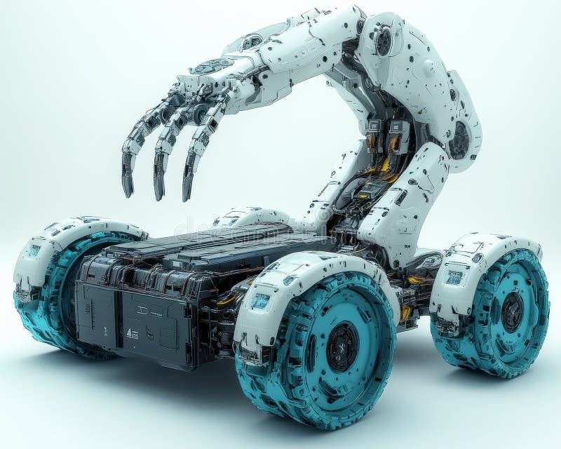 Futuristic Robotic Vehicle with Advanced Mechanical Design Stock Image ...