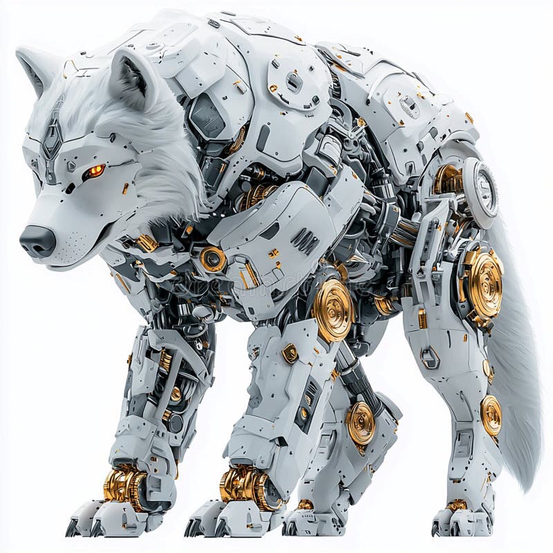 Futuristic Robotic Wolf Stock Illustrations – 350 Futuristic Robotic ...