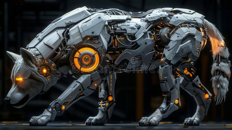 Wolf Robotic Design Stock Illustrations – 317 Wolf Robotic Design Stock ...