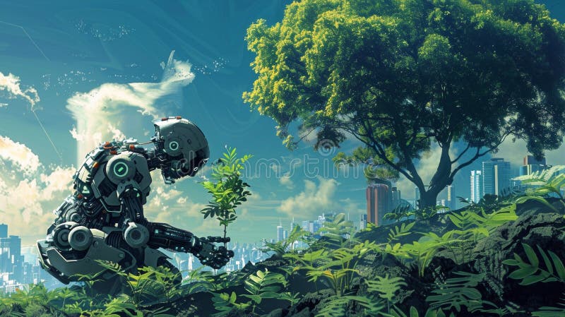Two Futuristic Robots Battle, Exchanging Blows with Their Mechanical ... Two Futuristic Robots Battle, Exchanging Blows with Their Mechanical ...