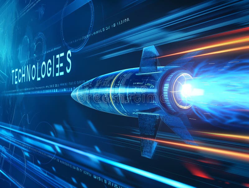 Futuristic Rocket Propulsion Technology Stock Image - Image of space ...