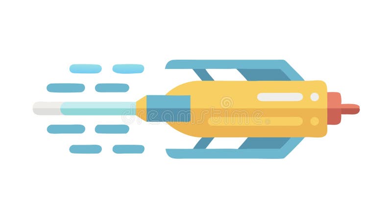 Futuristic Rocket or Torpedo, Rapid Progress, Vector Design Generative ...
