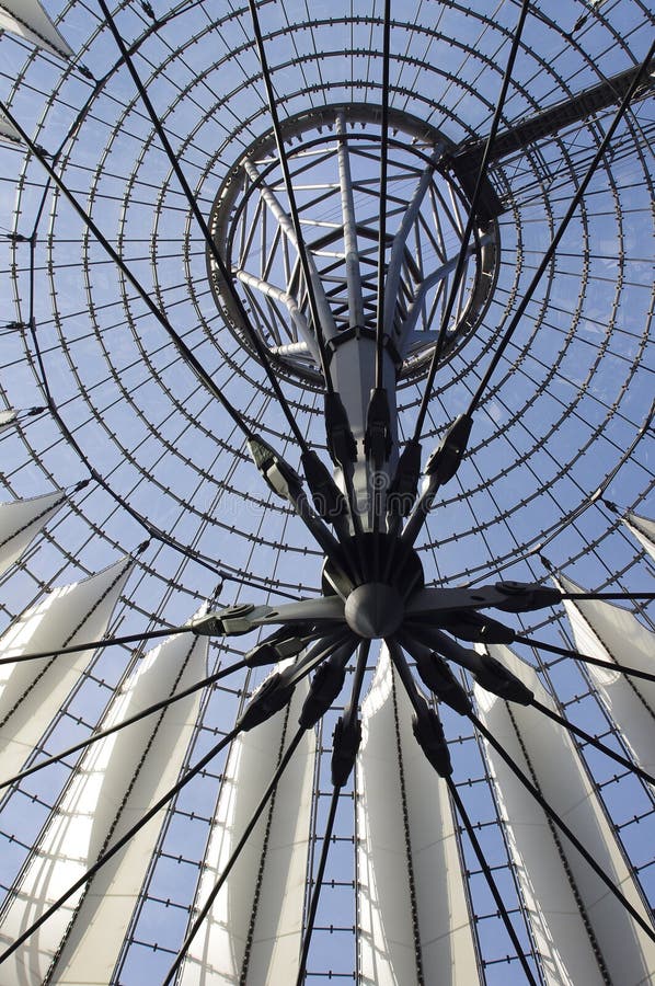 Futuristic Roof, Potsdamer Platz, Berlin, Germany. Stock Photo - Image ...