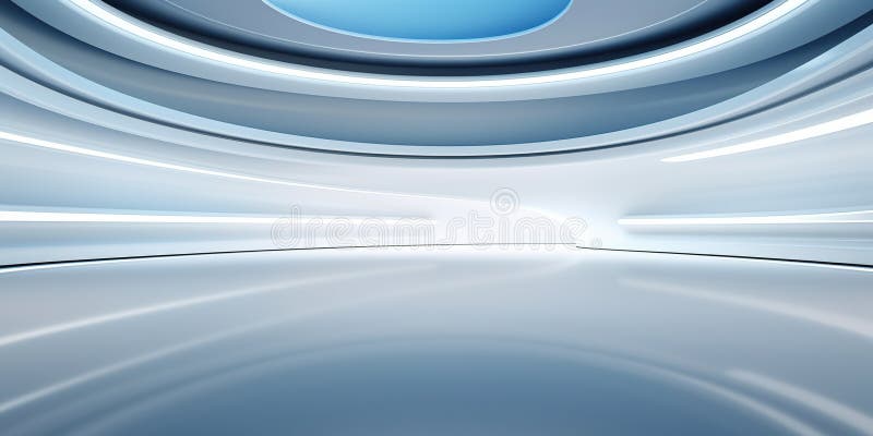 Futuristic Room or Showroom for Background Stock Illustration ...
