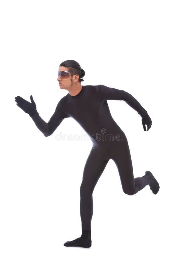 Futuristic runner stock photo. Image of action, sunglass - 6964650