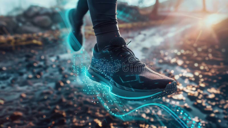 The Futuristic Running Shoe.AI Generated Image Stock Image - Image of ...