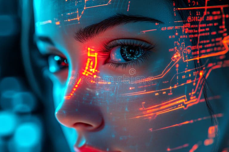 Generative Ai, Futuristic Sad Man with Broken Trust, Trapped in ...