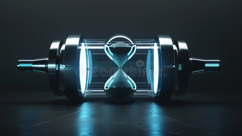 Futuristic Sand Timer with High Tech Design and Minimal Sand in Ultra ...