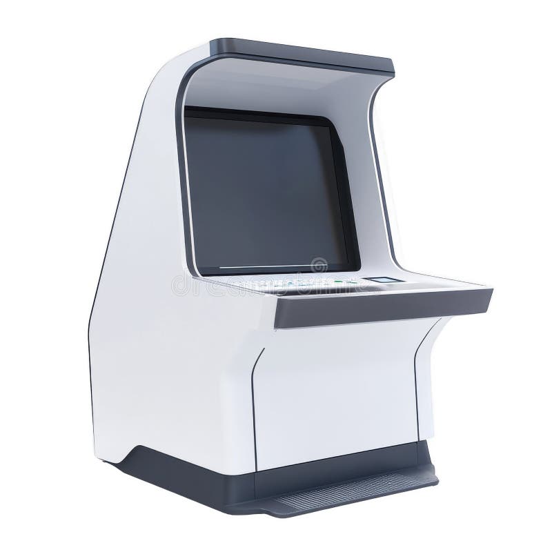 Futuristic Scan Machine for Medical Equipment Isolated on White Stock ...